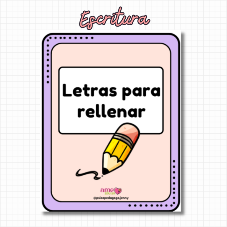 Letras para rellenar - AmeIdeas